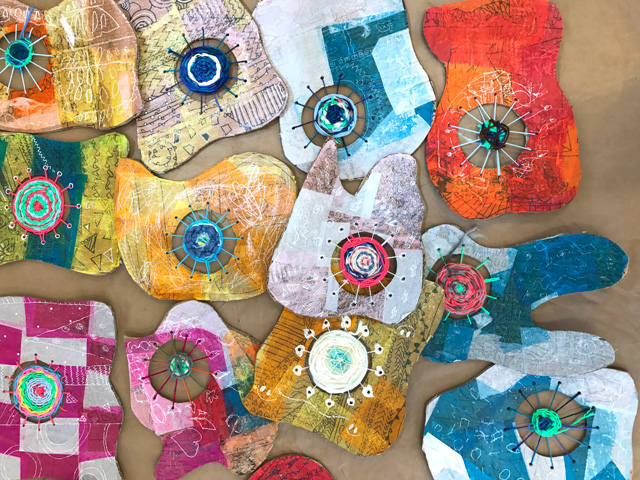 Circle Weaving Art Project for Elementary Students