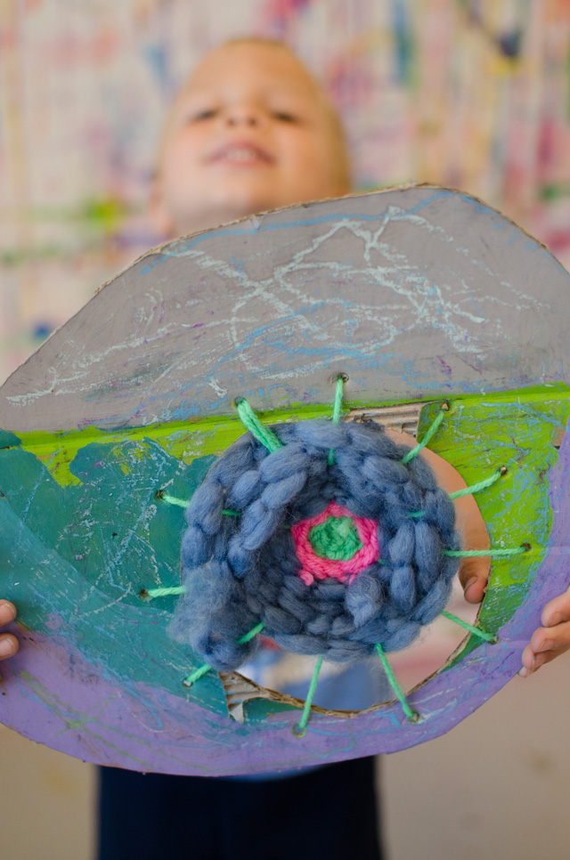 Circle Weaving Art Project for Elementary Students