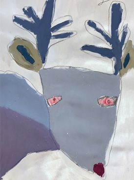 Winter Reindeer - Kids Art Classes, Camps, Parties and Events - Small ...