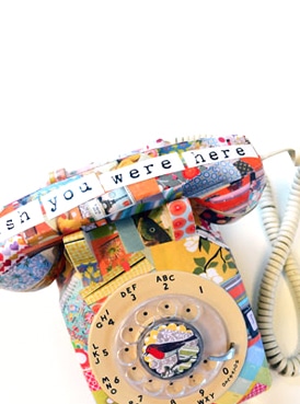 To Whom I am Speaking? // Decoupage Telephone - Kids Art Classes, Camps ...